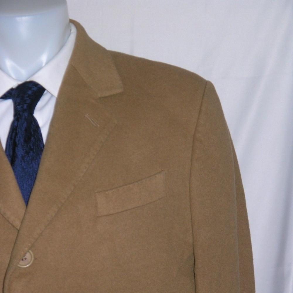 Ted Baker Full Length Cashmere Blend Tan Brushed Flan… - Gem